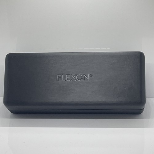 NEW - AUTHENTIC - FLEXON - BLACK - HARD EYEGLASSES CASE | eBay