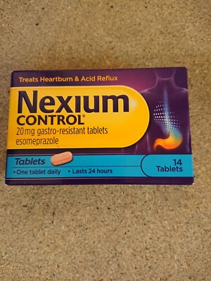 Nexium Control 20mg Gastro Resistant Heartburn Relief Acid Reflux 14 ...