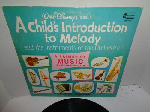 Walt Disney, A Child's Introduction To Melody LP. 1962 Original VG ...