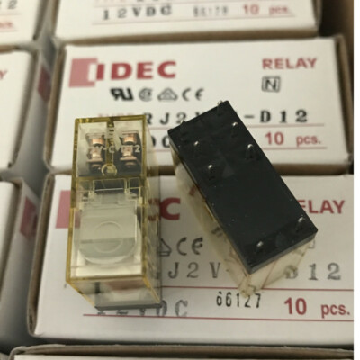 2Pcs IDEC RJ2V-C-D12 Power Relay 8 Pin 8A DC12V | eBay