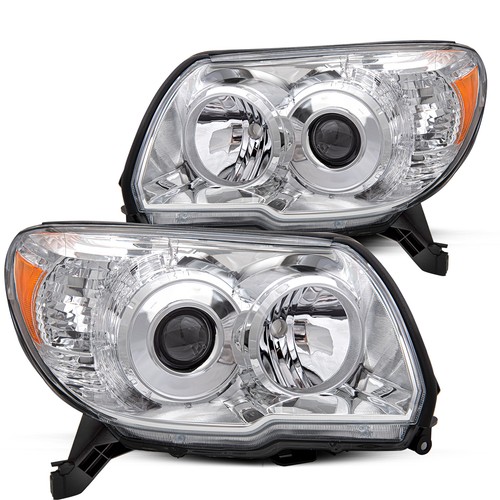 Fits 06-09 Toyota 4Runner Chrome Headlights Headlamps Left+Right 2006 ...