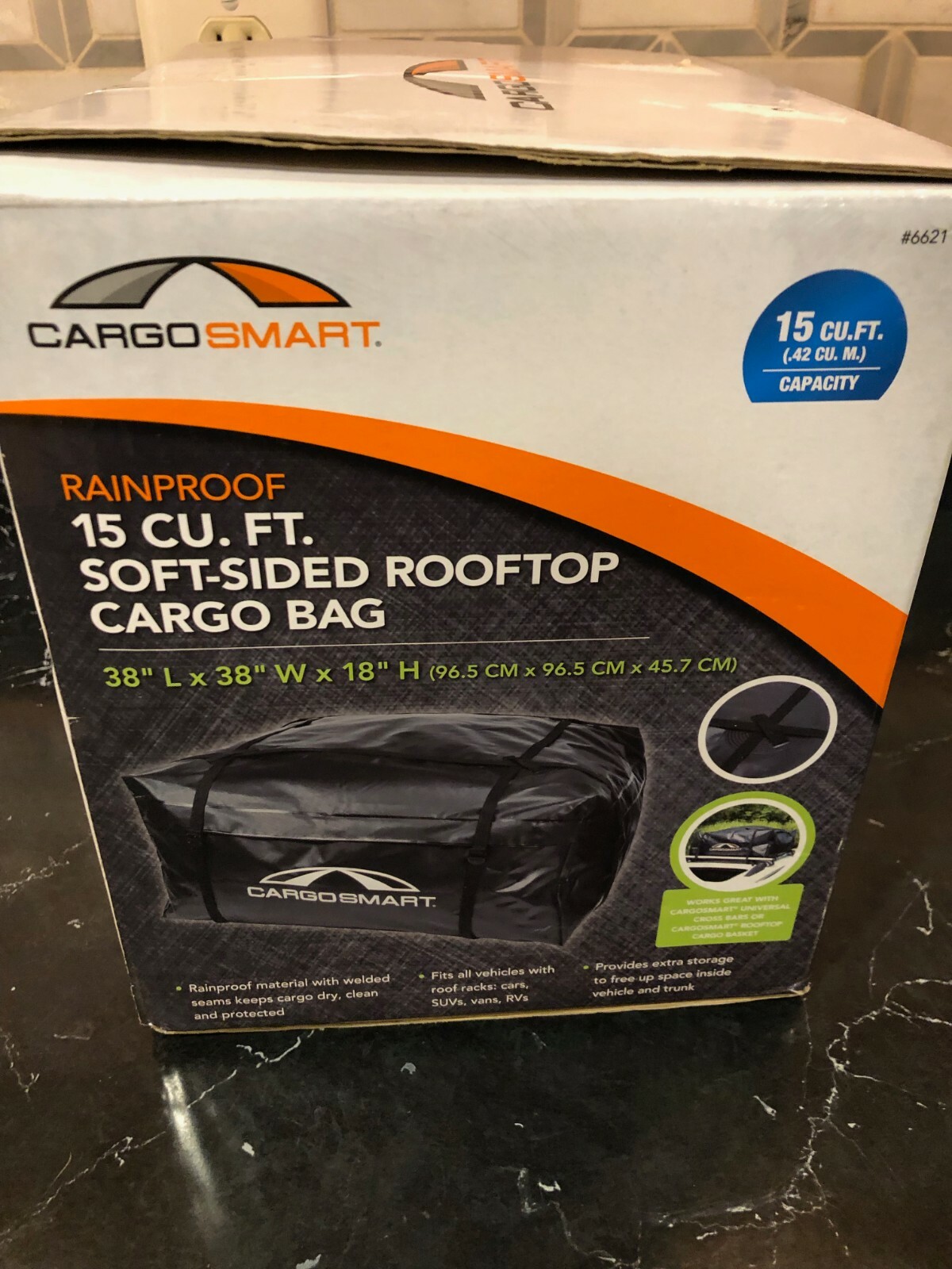 Cargosmart 15 CU FT Soft Sided Car Top Carrier Bag 6621 for sale online ...