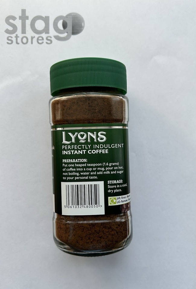 Lyons Rich Roast Instant Coffee - 100g - Glass Jar - Sealed - New ...