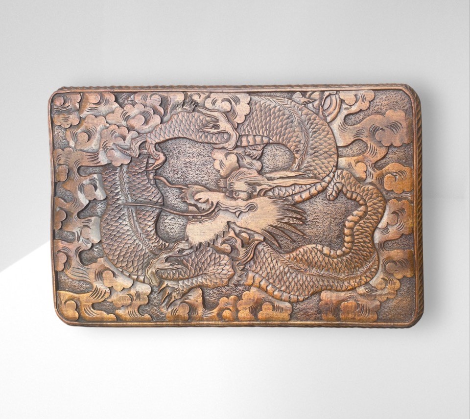 Antique Rare Liberty & Co Japanese Carved Dragon Table Arts & Crafts ...