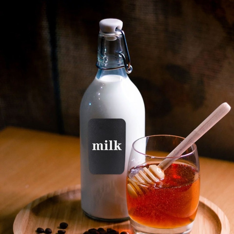 2 Rolls Canister Labels for Kitchen Stickers Seasoning Jars Chalkboard ...