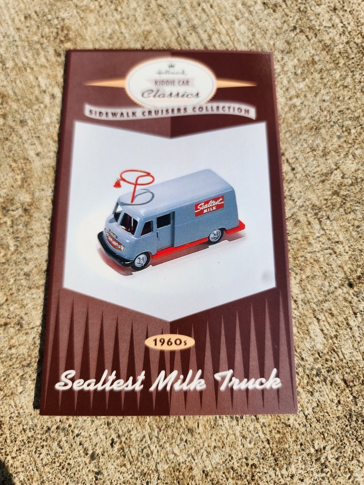 Hallmark Kiddie Car Classic Sidewalk Cruisers 1960 Sealtest Milk Truck ...