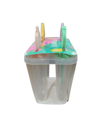 4 Plastic Popsicle Sticks Molds Reusable Ice Pop Mold Kids Homemade BPA ...