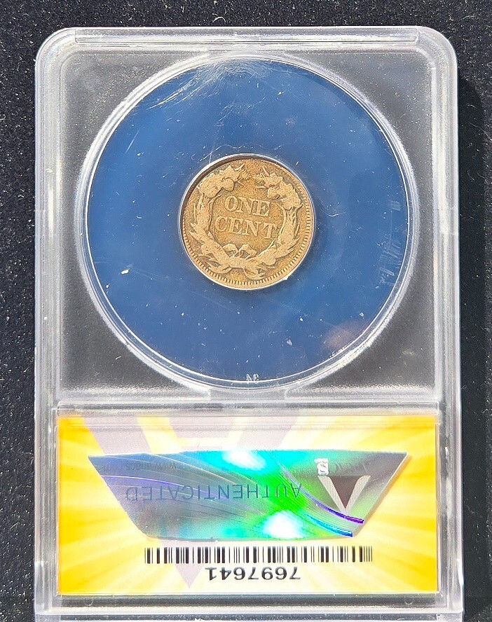 1858 1c Flying Eagle Cent, Large Letters ANACS Very Good VG8 Details | eBay