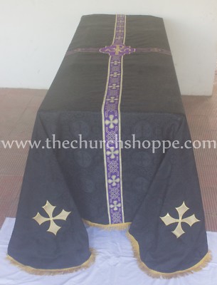 Black Funeral Pall Size - 8'x12' Catholic Requiem mass ,Funeral Pall ...