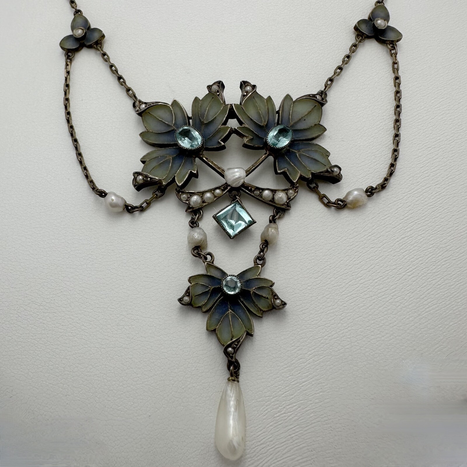 RARE ANTIQUE JUGENDSTIL KARL HERMANN SILVER PLIQUE A … - Gem