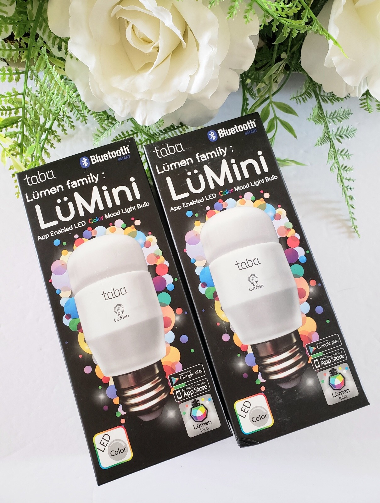 *2 Pack* Lumen Tabu Lumini TL100 50 Lumen App Enabled LED Color Mood ...