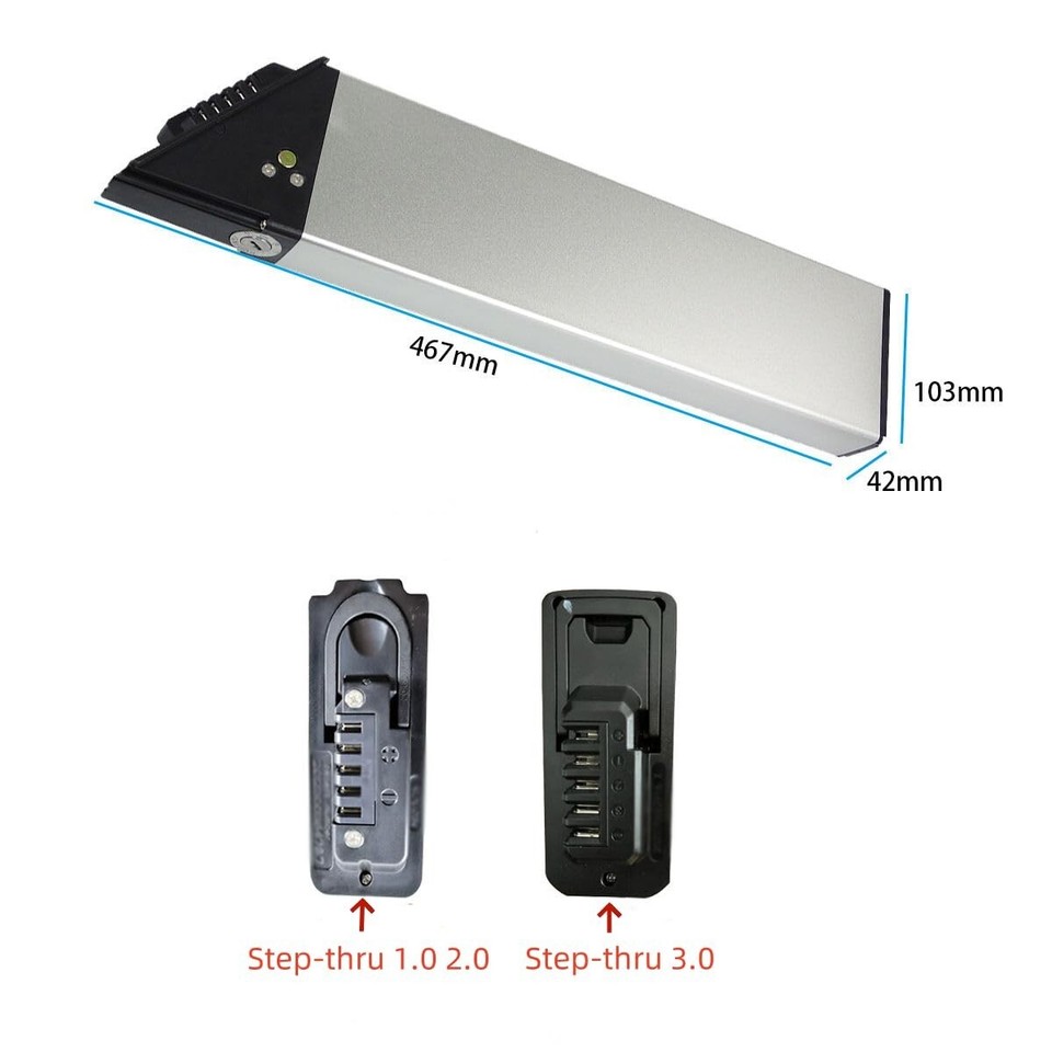 48V 14Ah folding ebike battery for xp Step-Thru 3.0 250-1000W electric ...