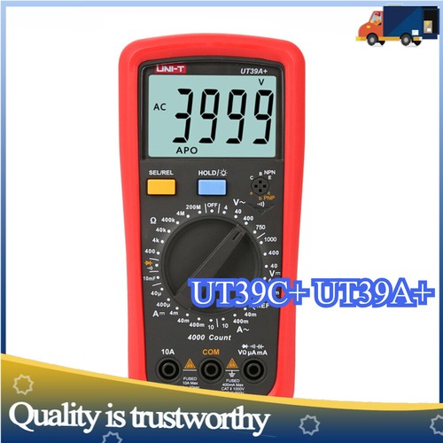 UT39C+ UT39A+ UNI-T Digital Multimeter AC DC Voltmeter Ohm Cap Diode ...