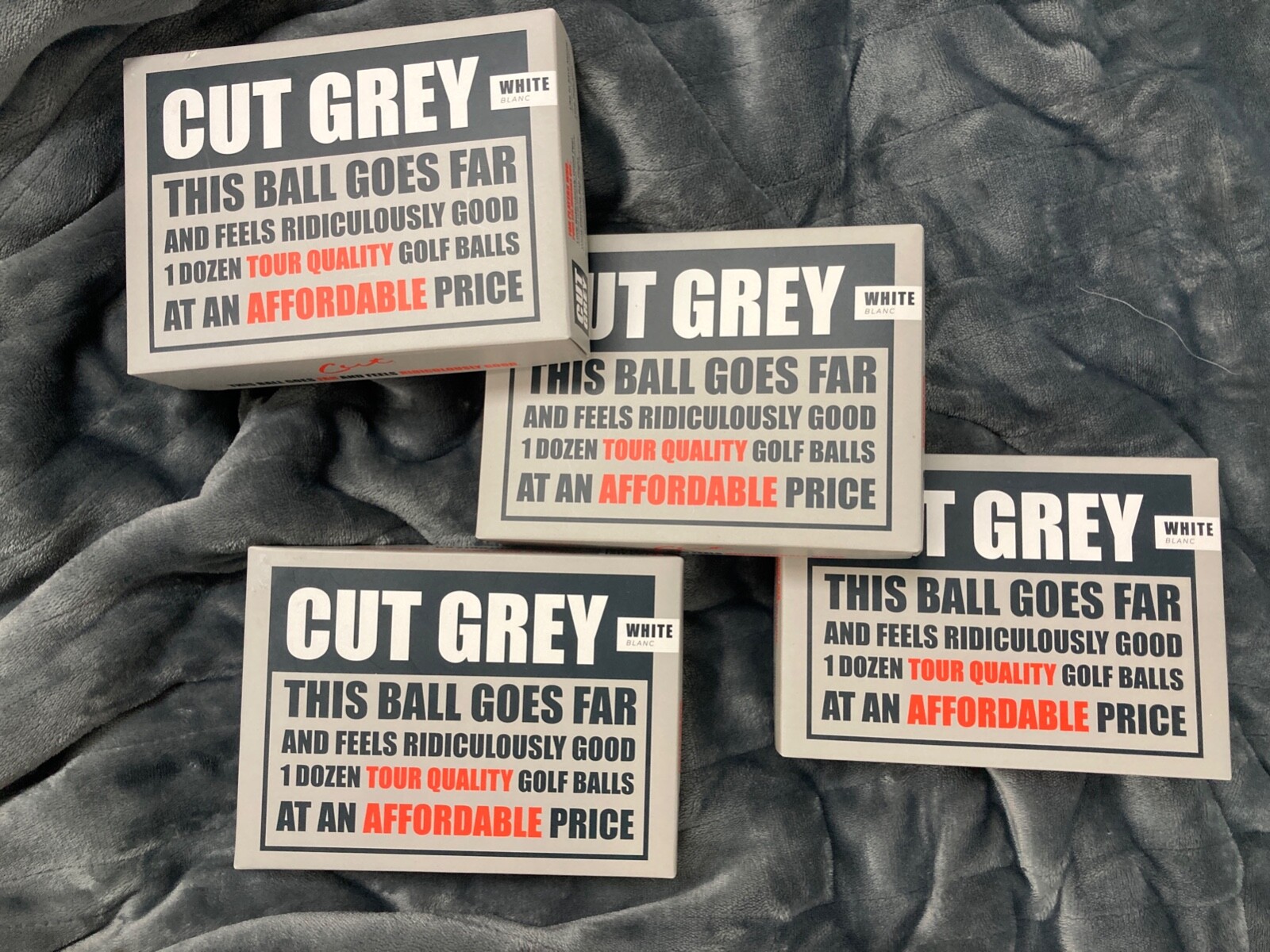 🏌️Cut Golf Cut Grey Golf Balls White 4x (1 Dozen) 48 Total Ball, New ...