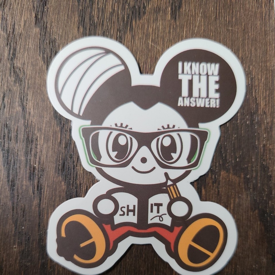 $hit Answer Adult Humor Sticker For Skateboard Bottle Phone Guitar Ect ...