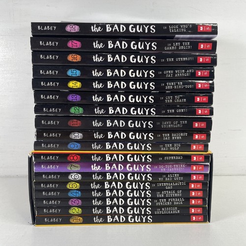 THE BAD GUYS GUY'S BOOK SERIES AARON BLABEY BOOKS ORDER 1-18 COLLECTION ...