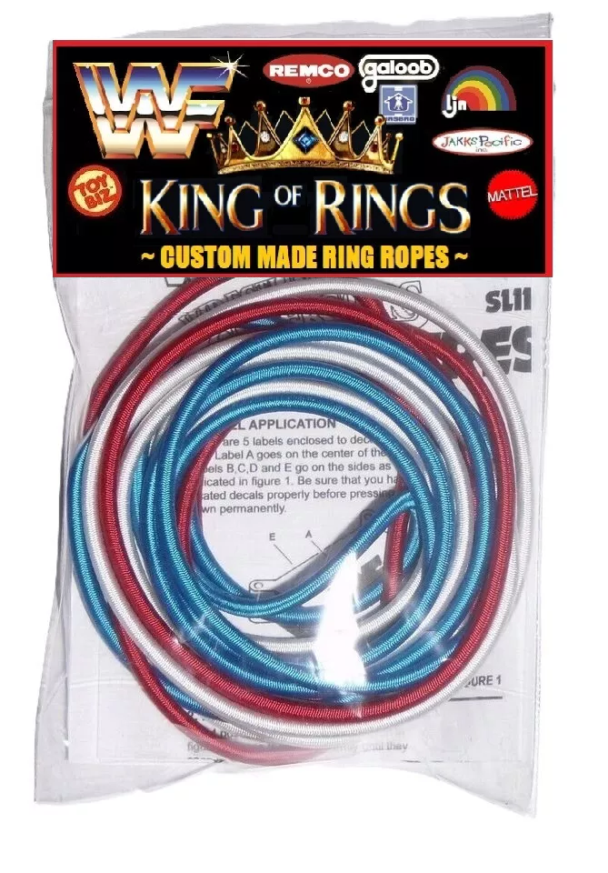 LJN WWF "SLING 'EM FLING 'EM" WRESTLING RING REPLACEMENT ROPES ~ FREE ...