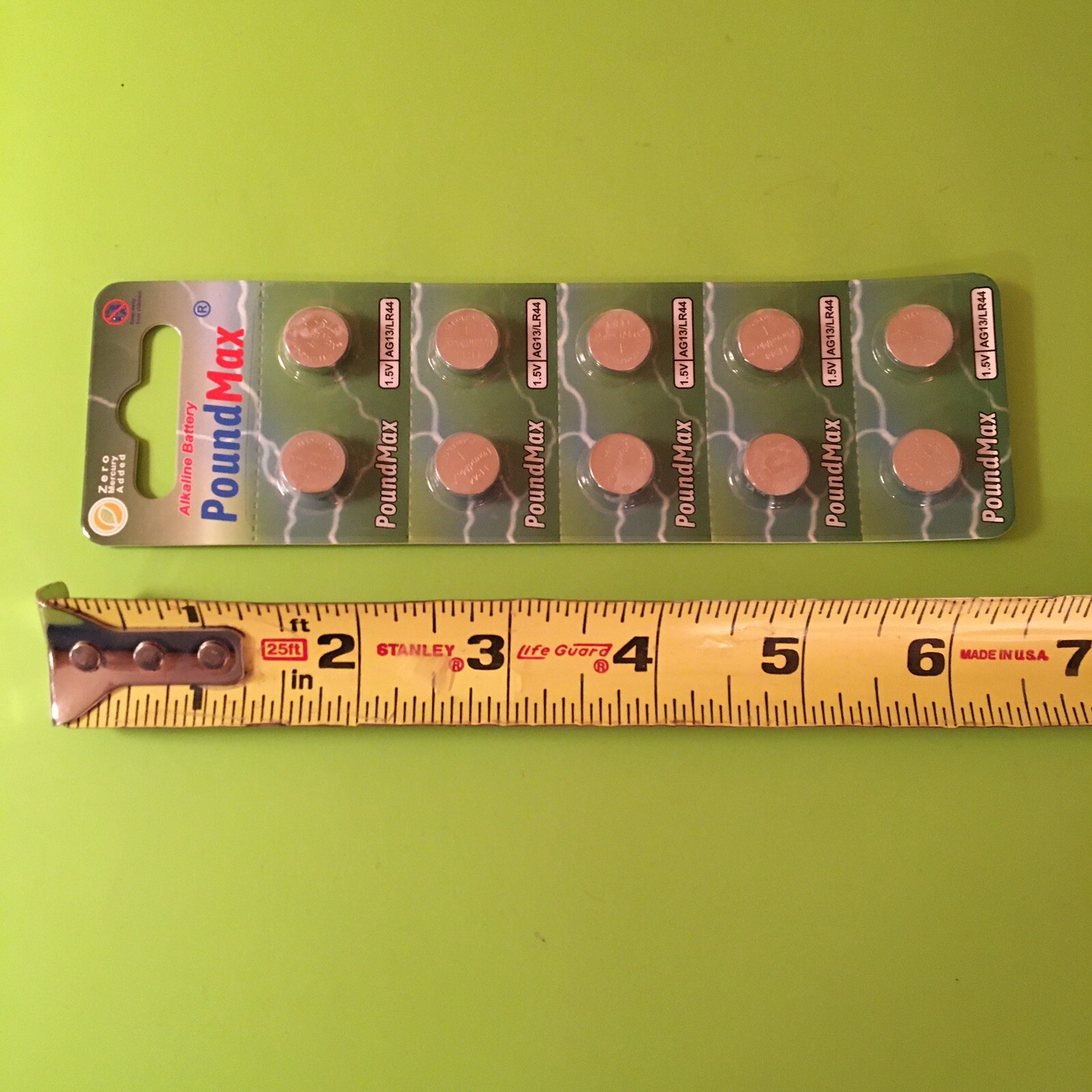 10 LR44 disc batteries 1.5 V button cell batteries AG13/LR44 alkaline ...