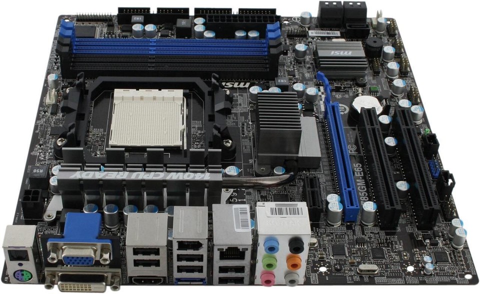 MSI 785GM-E65 MS-7596 AMD 785G HDMI Socket AM3 mATX Motherboard | eBay