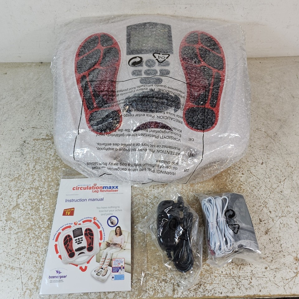 Circulation Maxx Leg Revitaliser Blood Circulating Booster TENS Pads ...