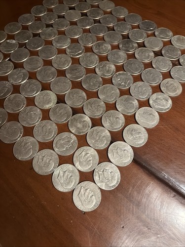 Lot of 100 Eisenhower Dollars Ike Coin Actual Coins 1971 To 1978. #AA32 ...