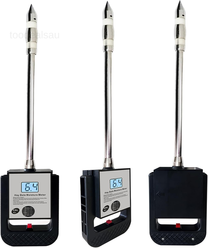 Portable Hay Moisture Meter Tester with 15.7" Probe for Hay Bales ...