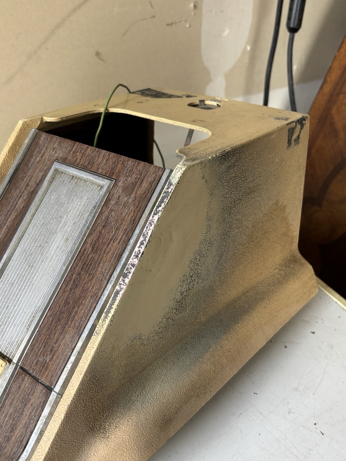 64.5 65 66 Ford Mustang Tan Center Console Wood Grain Original ...