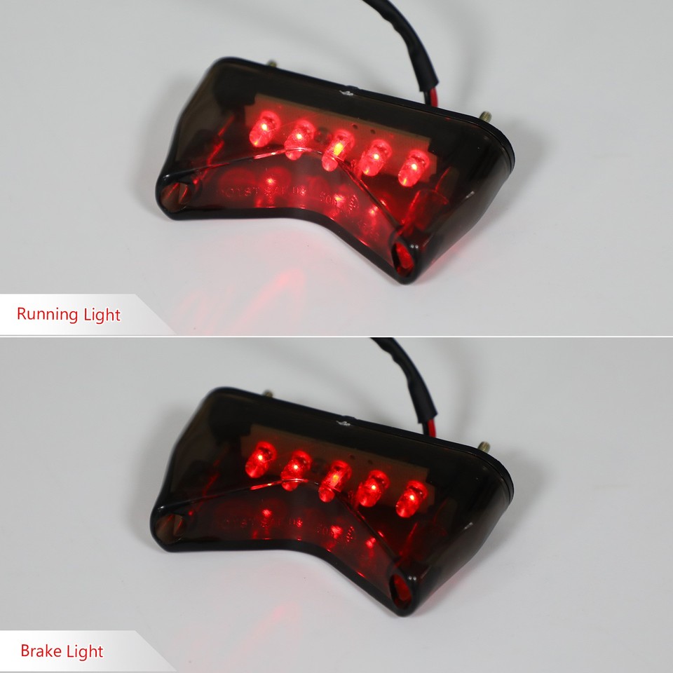 Brake Running Tail Light LED For Universal Motorcycle Bobber ATV Dirt ...
