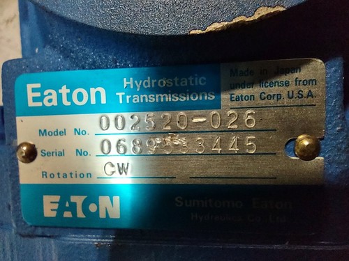 Eaton Model 002520-026 Hydrostatic Transmission | eBay