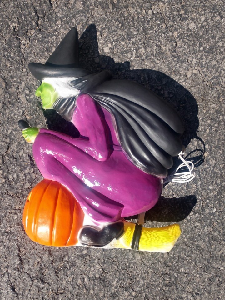 Rare Halloween Plastic Blowmold Blow Mold Witch Union Featherstone W ...