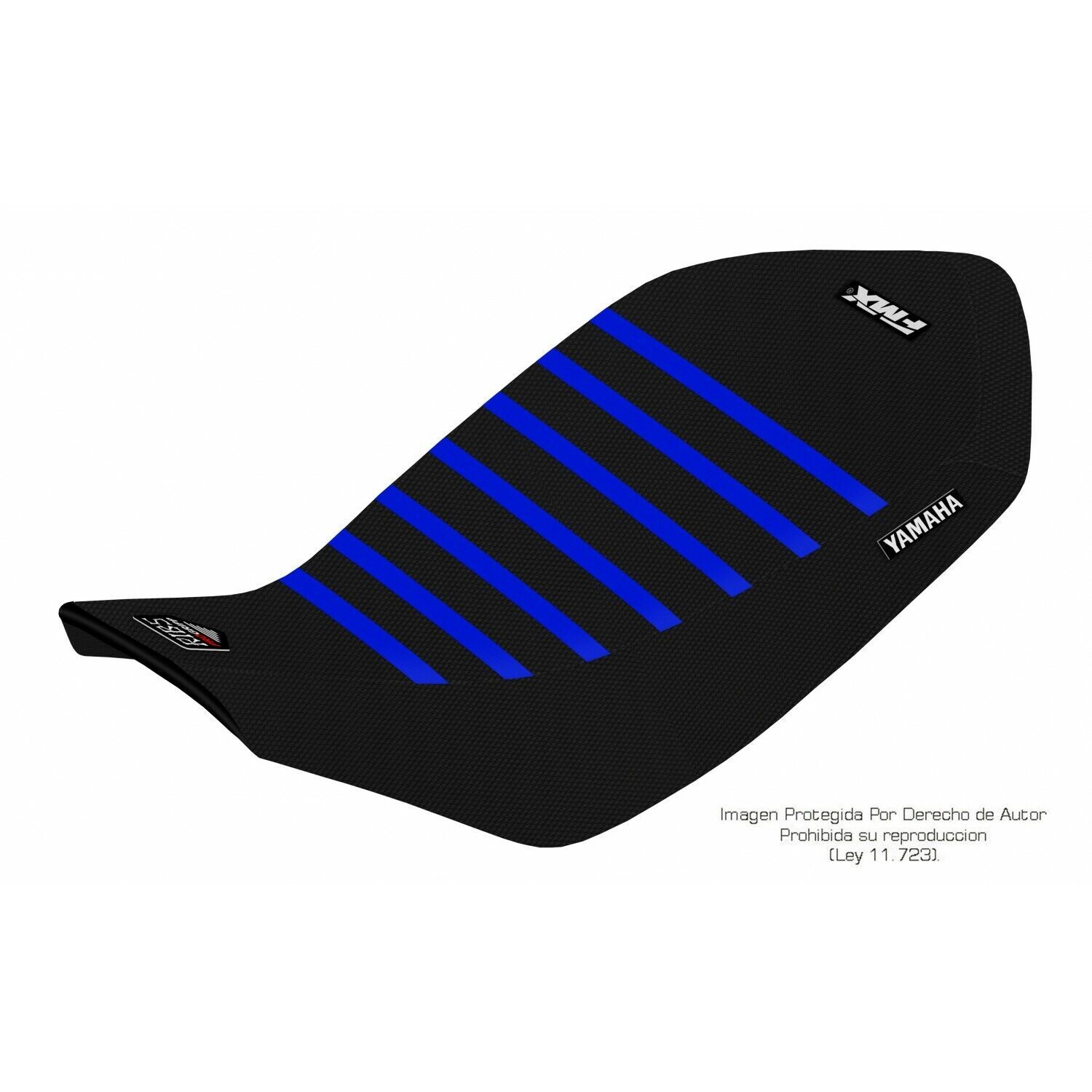 FMX Black & Blue RIBS Seat Cover for Yamaha Raptor 700 700R FREE SHIP ...