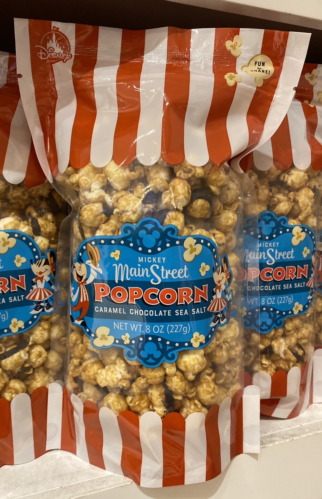 Disney World Parks Main Street Popcorn Caramel Chocolate Sea Salt 8 Oz ...