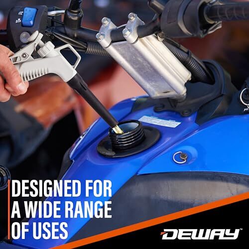 DeWay Battery-Powered Stick Fuel Transfer Pump with Hand Trigger Nozzle ...