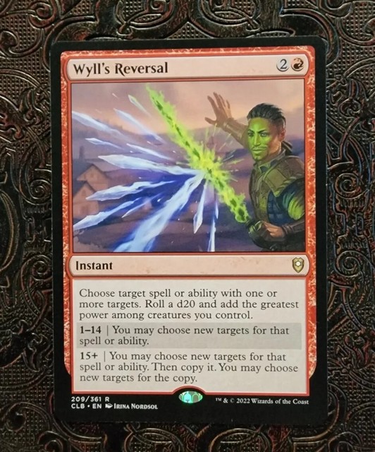 MTG Wyll's Reversal Commander Legends: Battle for Baldur's Gate 209/361 ...