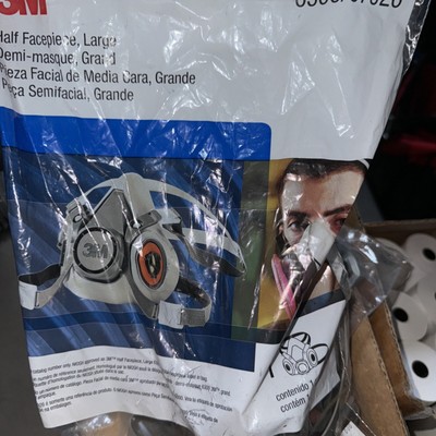 3M Half Facepiece Large 6300 07026 Reusable Respirator | eBay