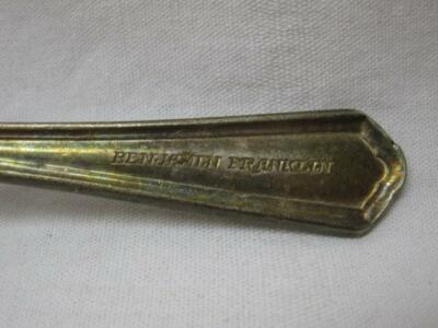 Benjamin Franklin Hotel Philadelphia Spoon Victor Silver Plate Old Vtg ...