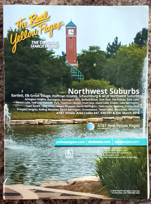 2018 The REAL Yellow Pages Phone Book Greater Chicago Northwest Suburbs ...