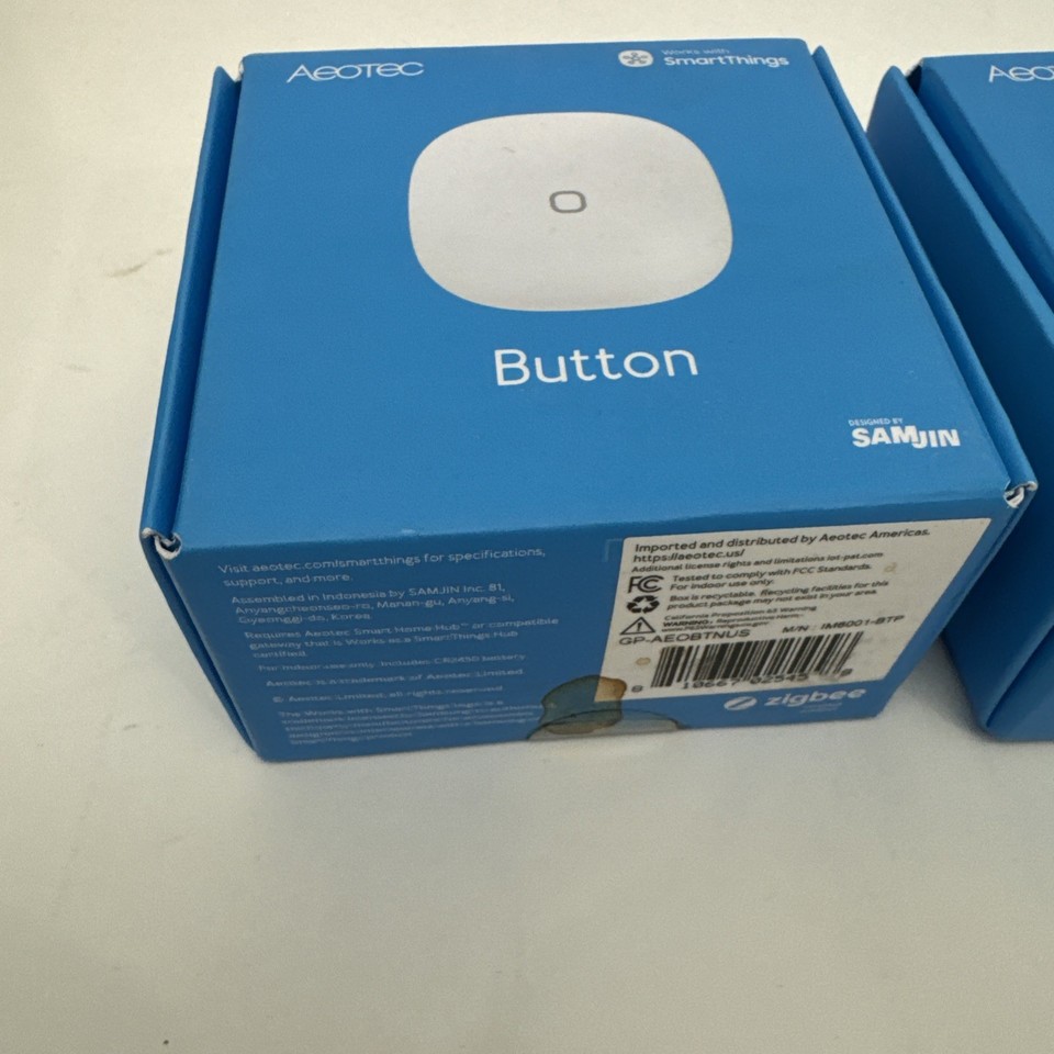 4 Box - SmartThings Button Zigbee Remote Control Works with Smart Home Hub -4pc | eBay
