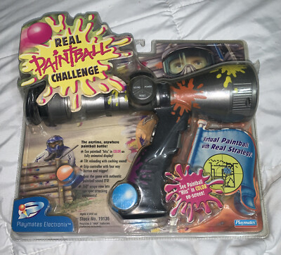 Virtual Paintball Challenge Playmates Electronix Game Toy Gun 1999 Real ...