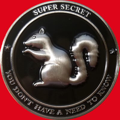 2" B-2 Spirit Stealth Bomber Super Secret Squirrel challenge coin t 18 ...