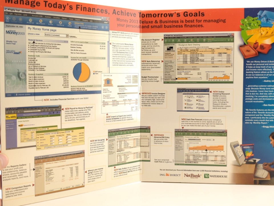 Microsoft Money 2003 Deluxe & Business | Big Box Software | Factory ...