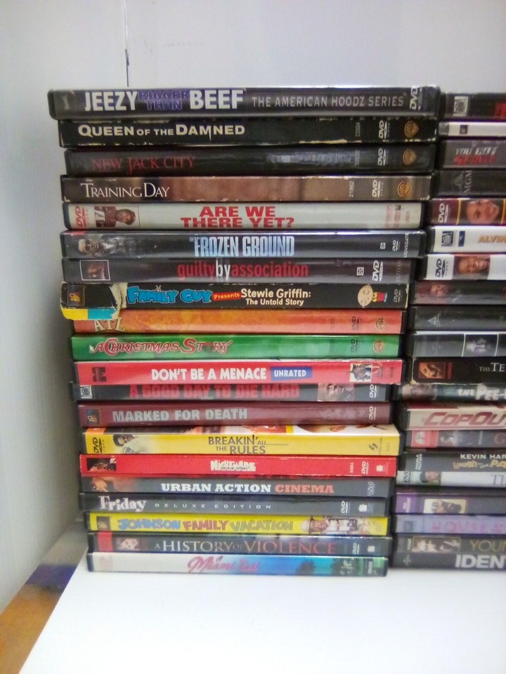 100 LOT of Random TV/FILM COLLECTION DVDs (GREAT CONDITION No Repeats ...