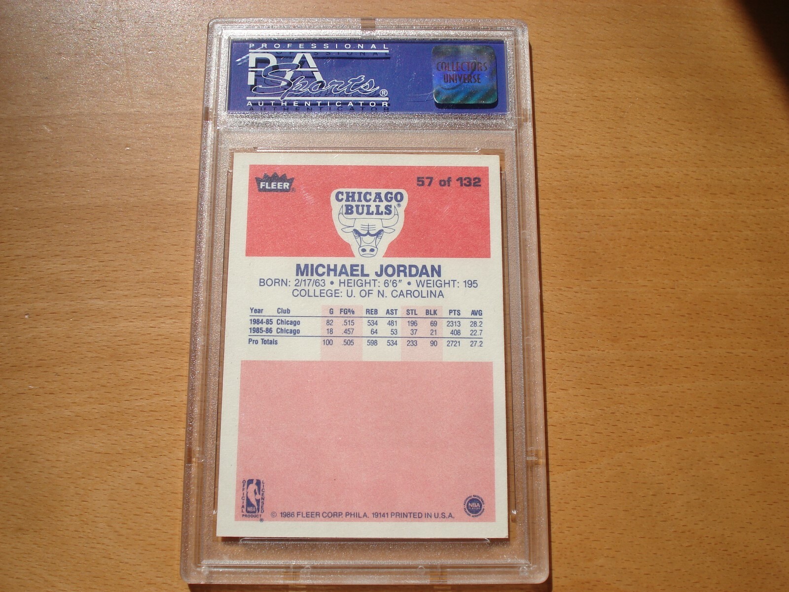 1986-87 Fleer - Michael Jordan #57 (RC) for sale online | eBay