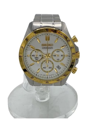 SEIKO Spirit SBTR024 White Gold Silver Stainless Steel Men`s Watch | eBay