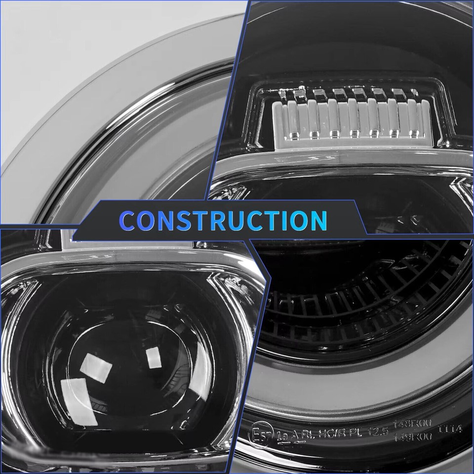 Black LED Headlight Turn Lamp For Mini Cooper Convertible R50 R52 R53 ...