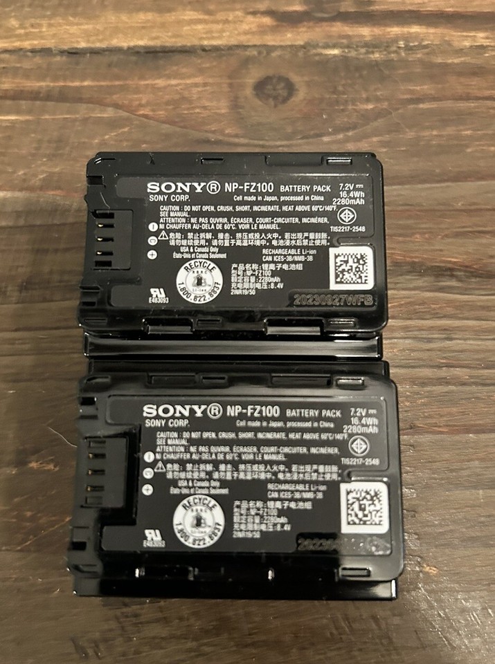 Sony FP-NZ100 batteries with charger. Used Once! | eBay