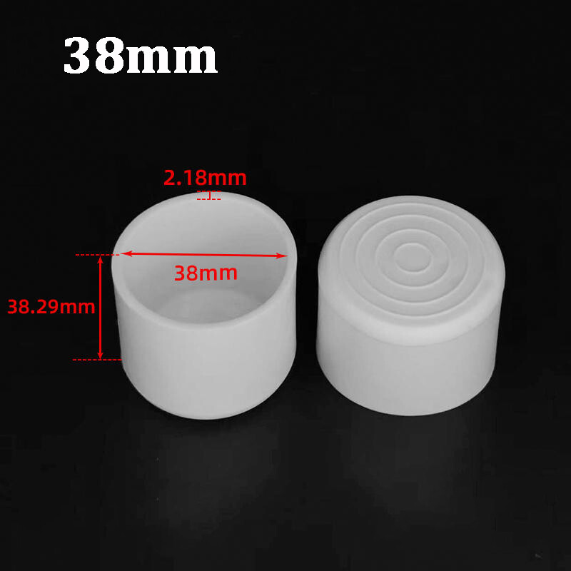 Round Plastic End Cap White Caps Tube Pipe PVC Blanking Cover Cap Ø ...