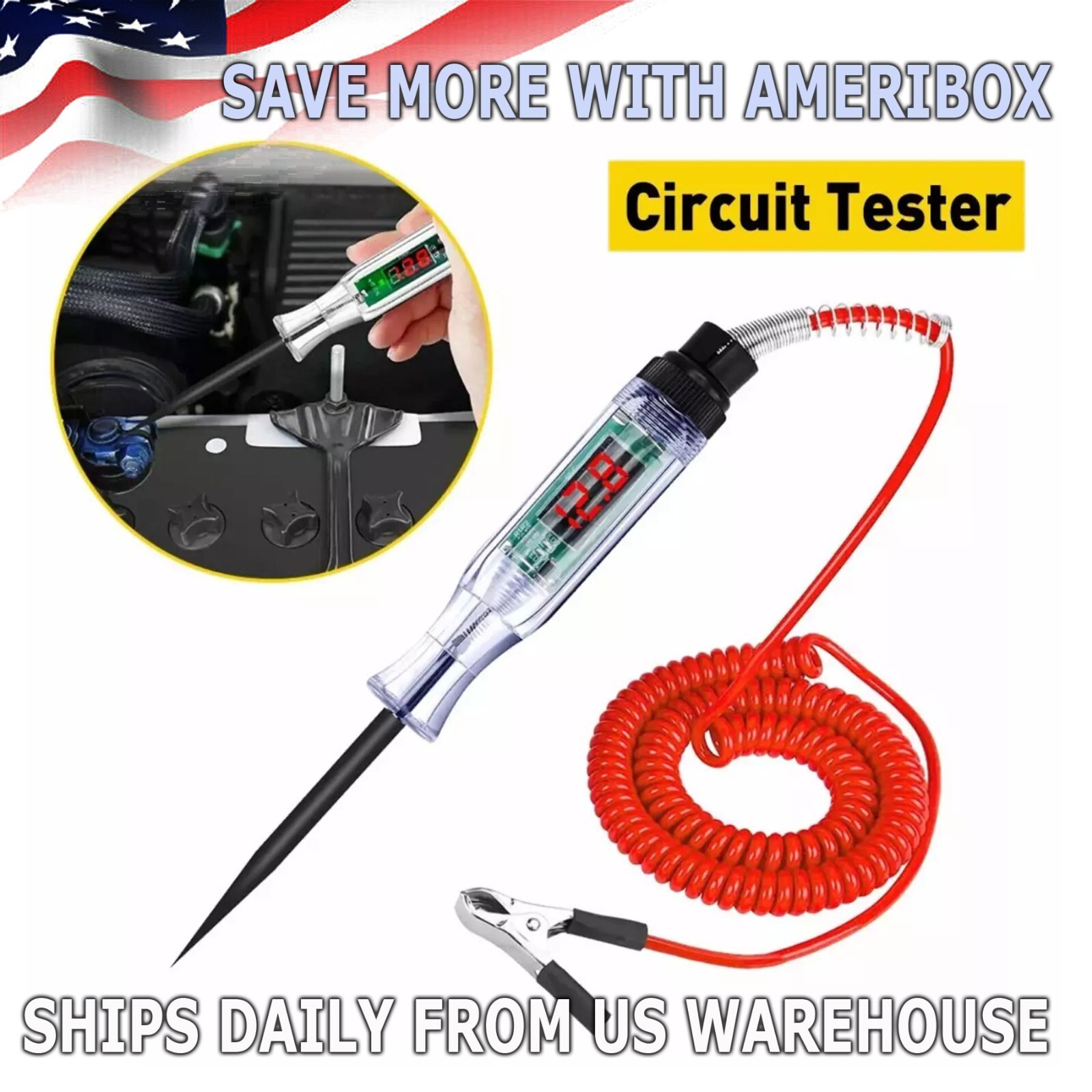 Digital Electric Voltage Circuit Tester Automotive Test Light Car Truck ...