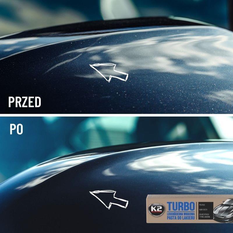 K2 Turbo Tempo Car Wax Polishing Paste Cuting Compound Scratch Mark Cut ...