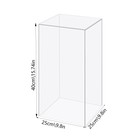 Set of 2 White Acrylic Cube Display Acrylic Pedestal Stand Art Decor ...